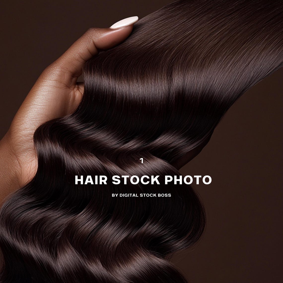 Hair Extension Website Banner | Modern AI Stock Image (digital Download ...