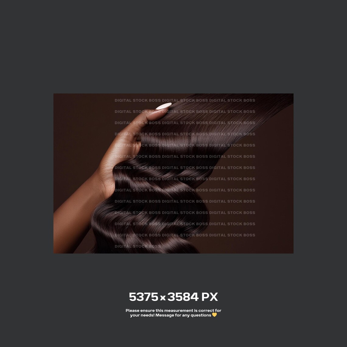 Hair Extension Website Banner | Modern AI Stock Image (digital Download ...