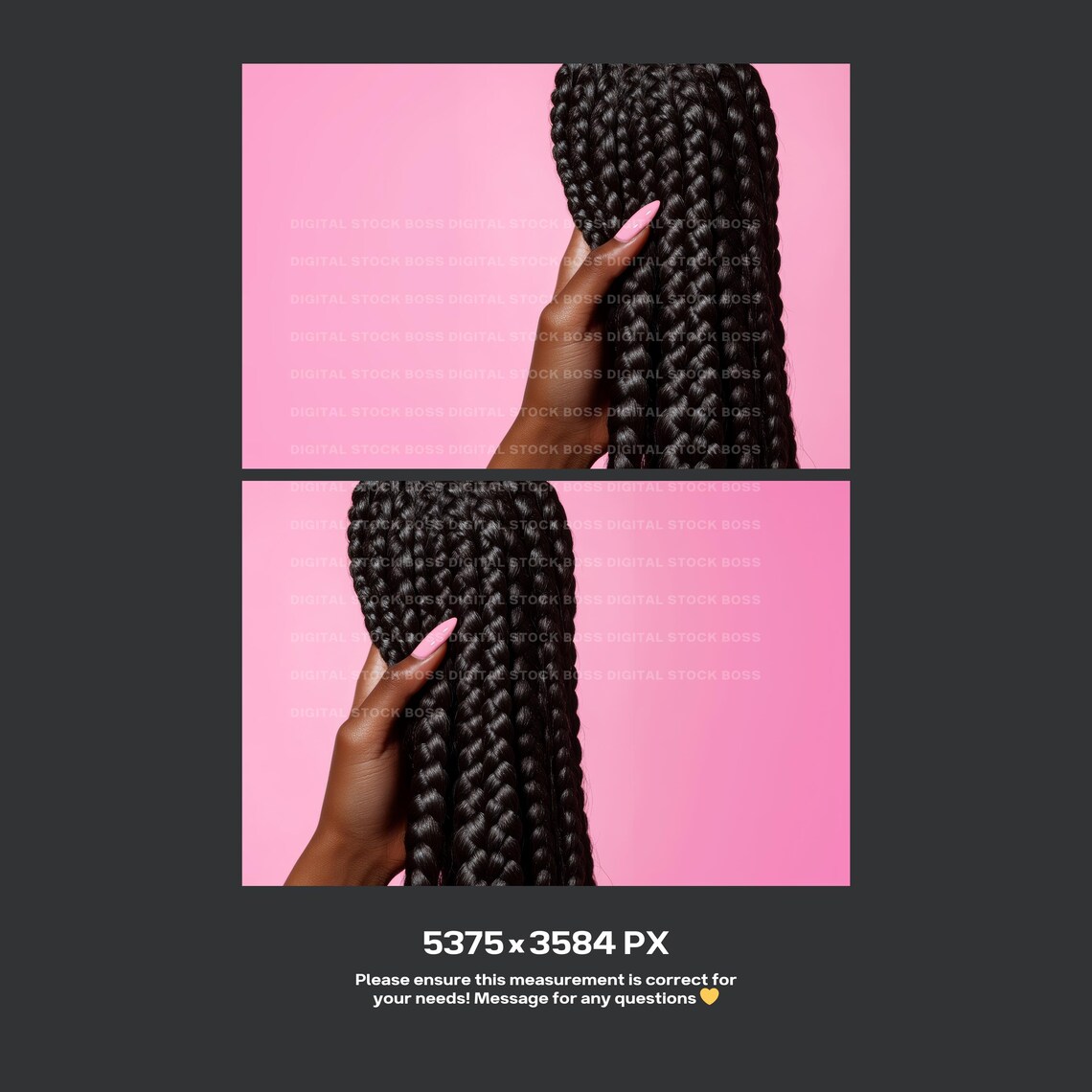 Braided Hair Extension Stock Photo | Website Banner (digital Download ...