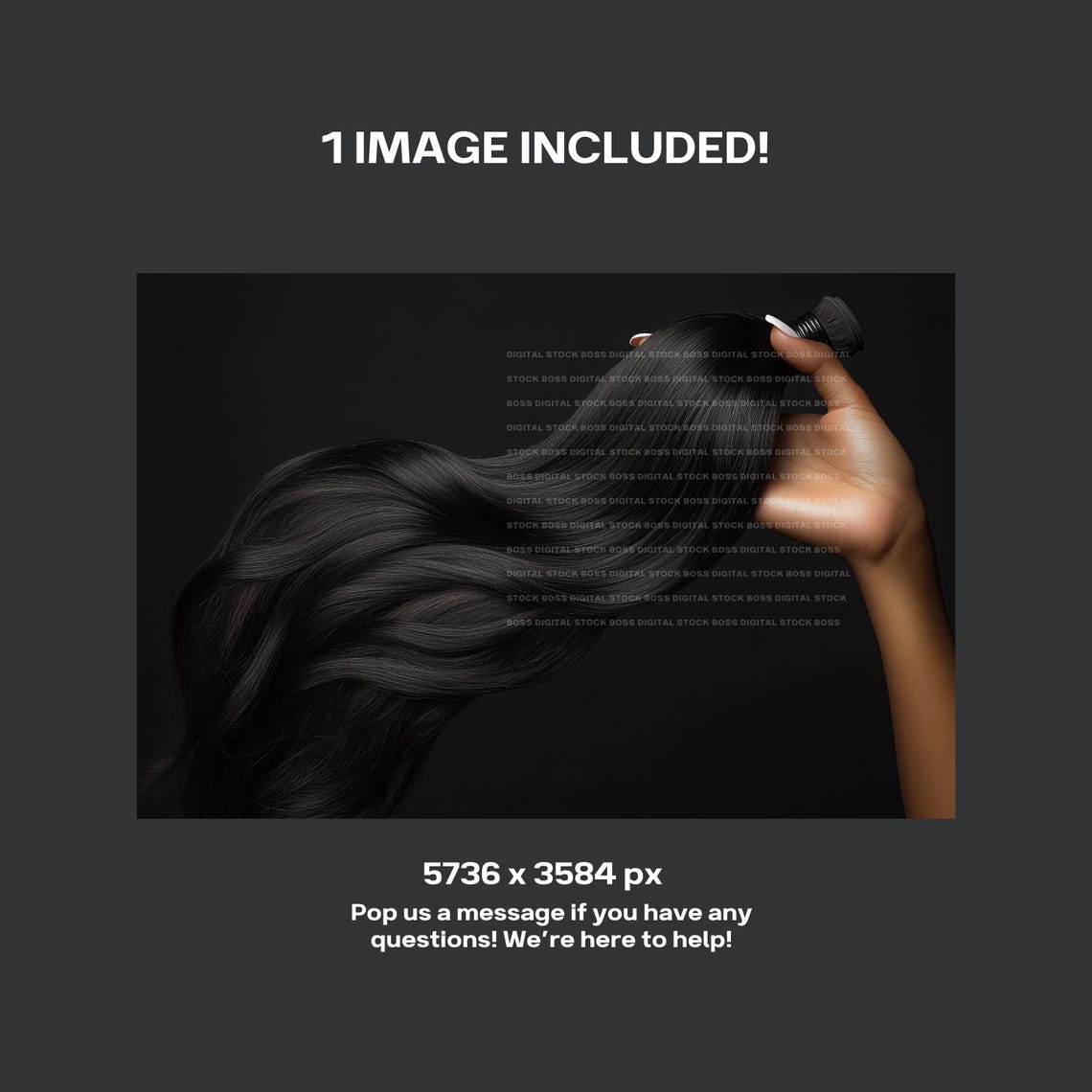 Hair Extension Website Banner | Modern AI Stock Image - Etsy