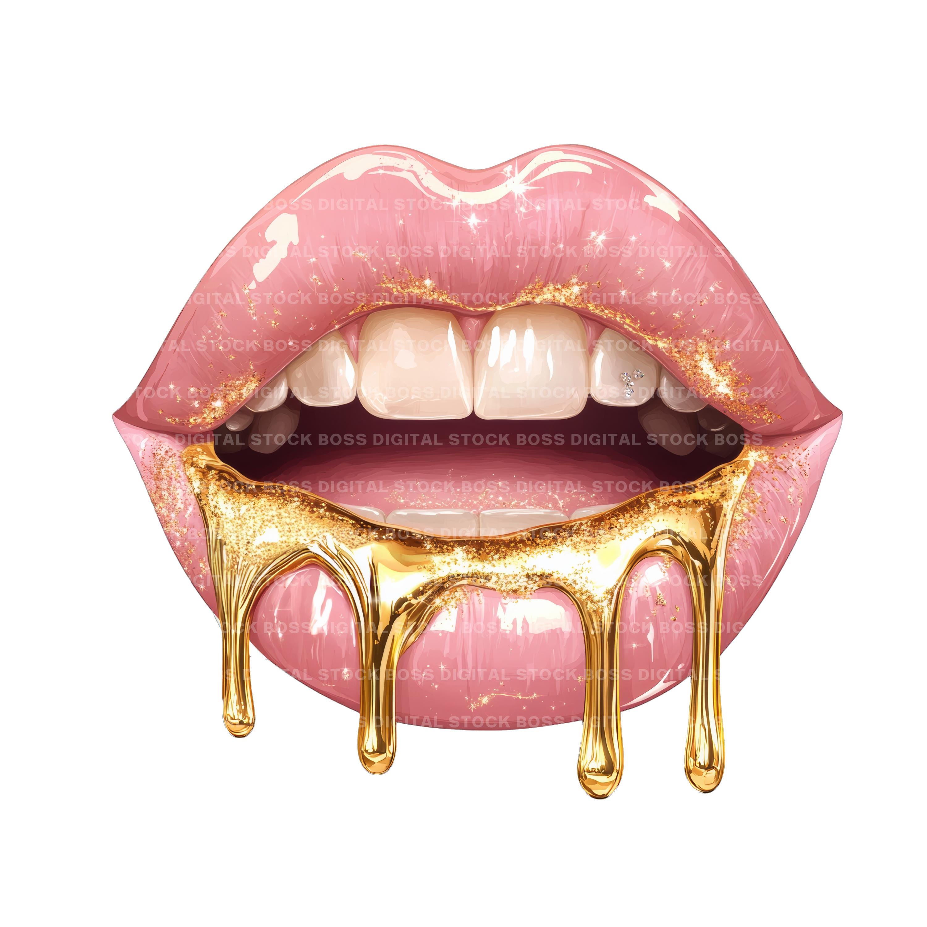 Tooth Gem Business | Tooth Gem Logo | Teeth Gem Gold Drip | PMU Lip ...