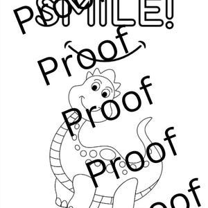 25 Editable Dinosaur Coloring Pages - Etsy