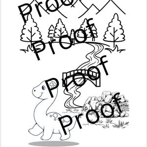 25 Editable Dinosaur Coloring Pages - Etsy