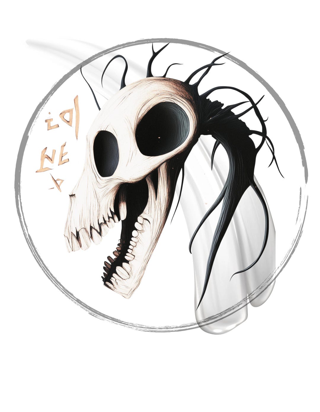 Strange Weird Skull PNG File Monster Digital Download Strange Halloween ...