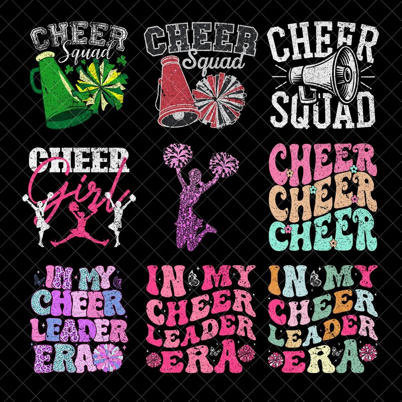 Cheer PNG Bundle, Cheerleading PNG, Pink Cheer Png, Cheer Png, Cheer ...