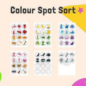 Colour Spot Sort - Colour Sorting Activity Printable Set for ...