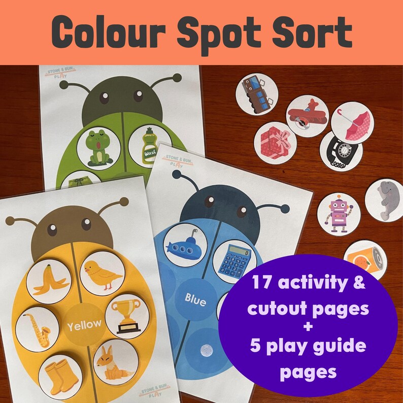 Colour Spot Sort - Colour Sorting Activity Printable Set for ...