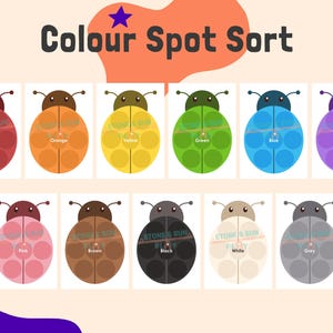 Colour Spot Sort - Colour Sorting Activity Printable Set for ...