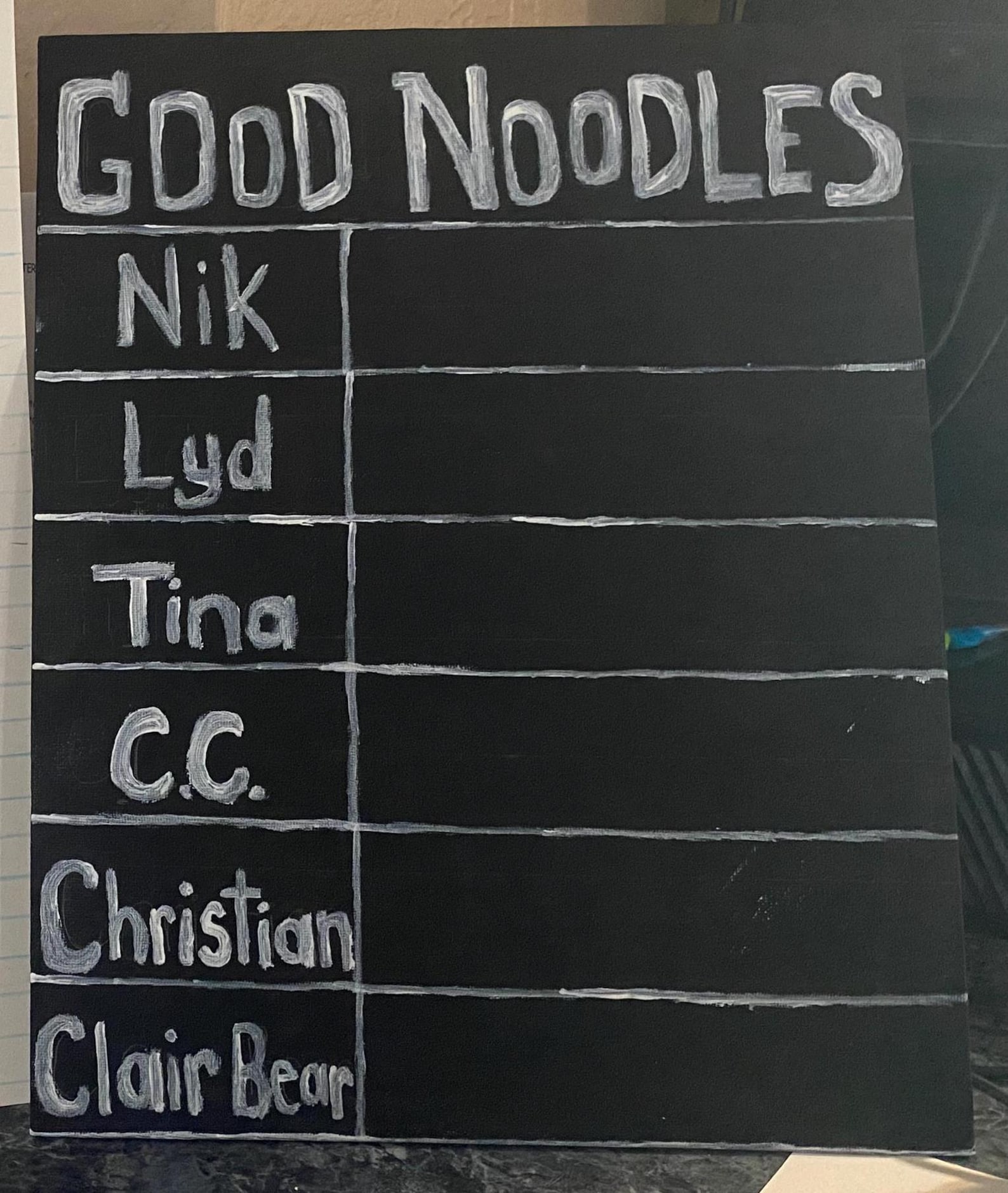 Good Noodle Board; Reward Chart; Chore Chart - Etsy