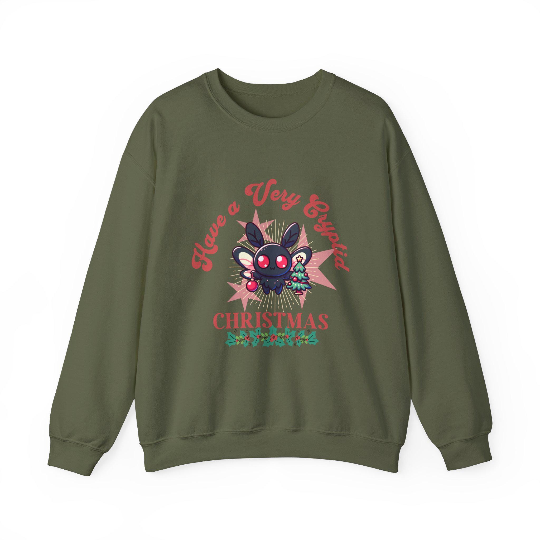 Have a Very Cryptid Christmas Mothman Sweatshirt, Unisex Blend Crewneck ...