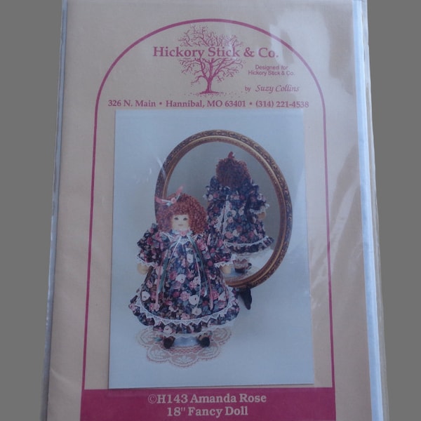 Amanda Doll Pattern - Etsy