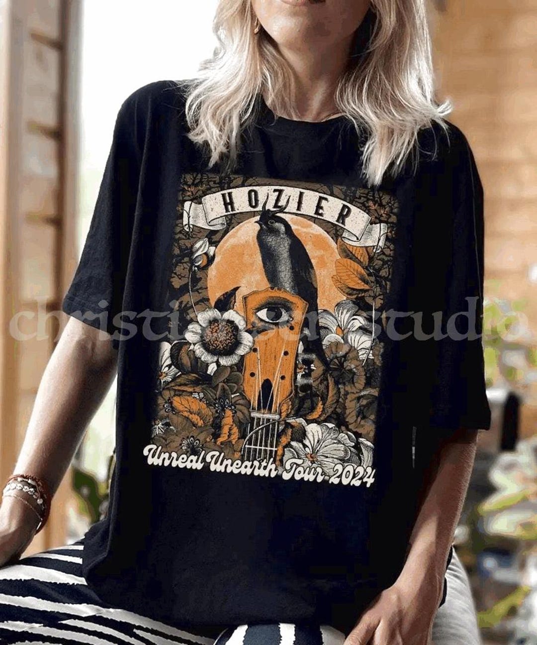 Hozier 2024 Unreal Unearth Tour T-shirt Concert Merchandise, Rock Music ...