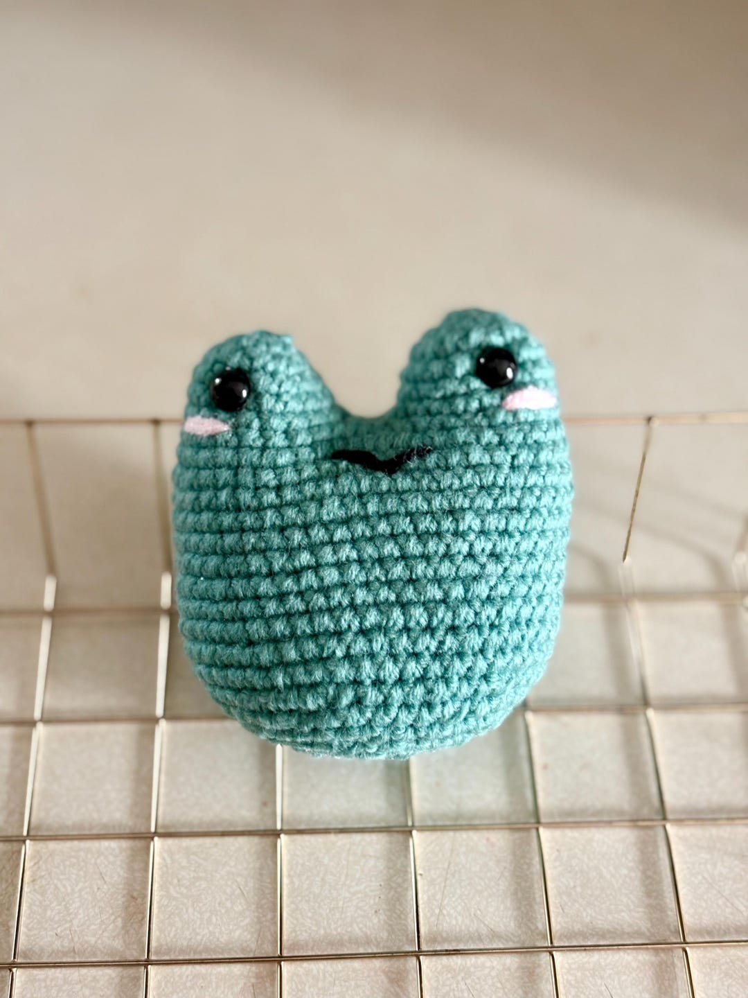 Crochet Frog Blob, Amigurumi Frog Blob, Frog Stuffed Toy, Small Frog ...