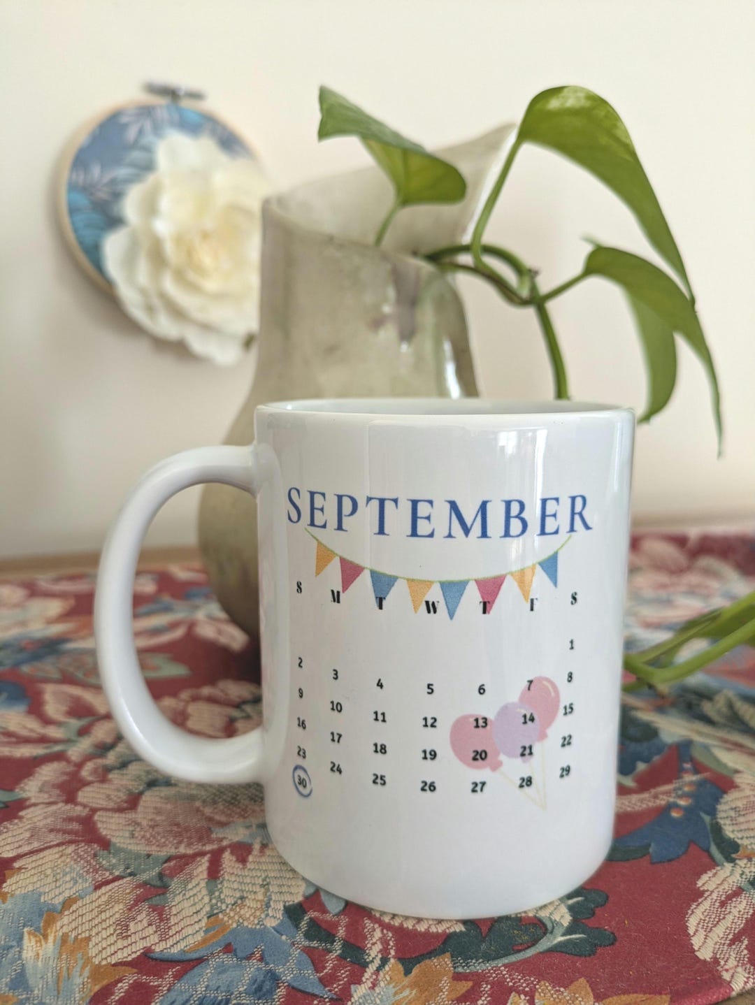 Personalized Date Calendar Mug, Custom Birthday Anniversary Gift ...