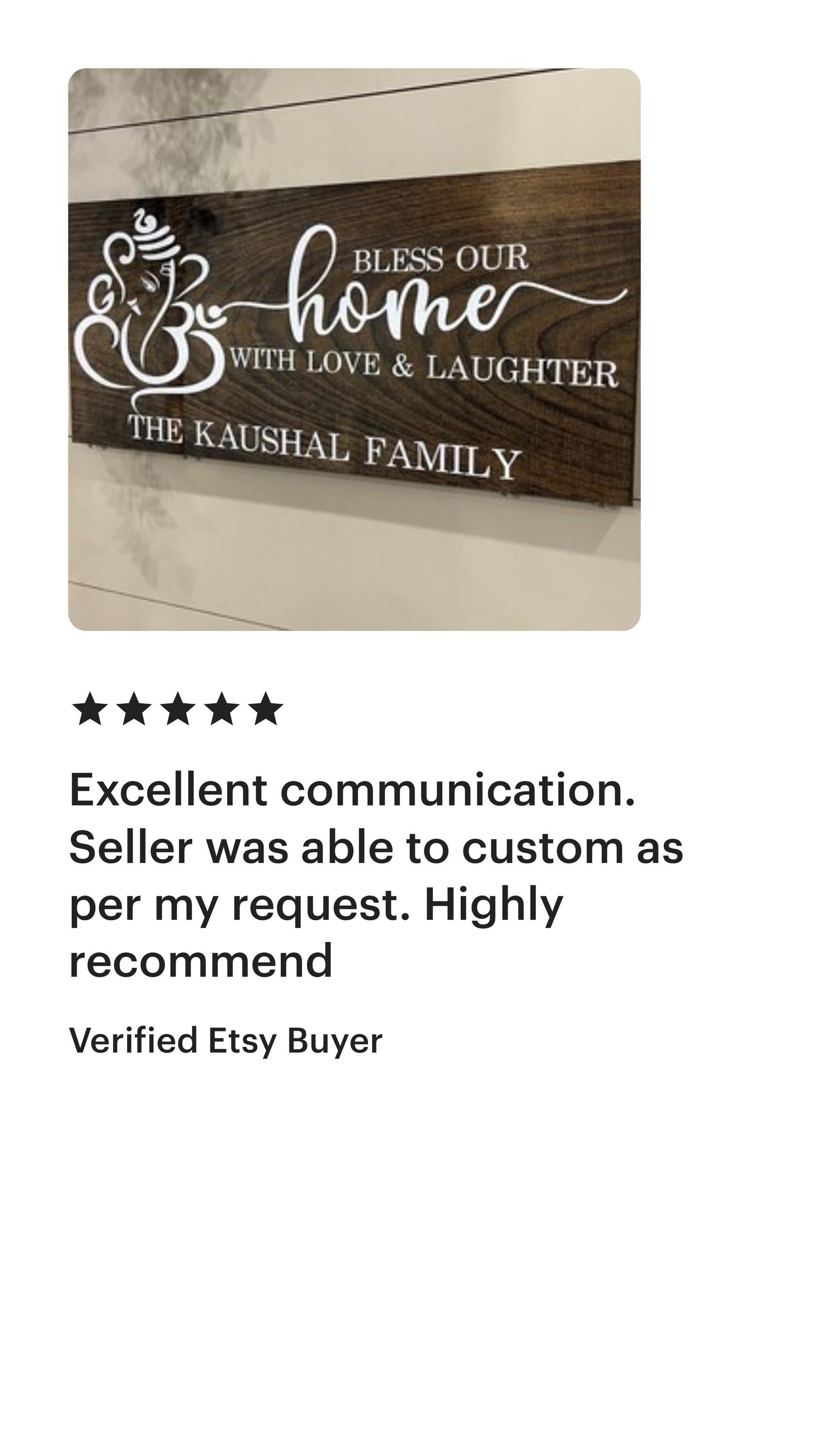 Ganpati Wooden Sign Hindu Gifts Religious Gifts Indian Home Decor ...