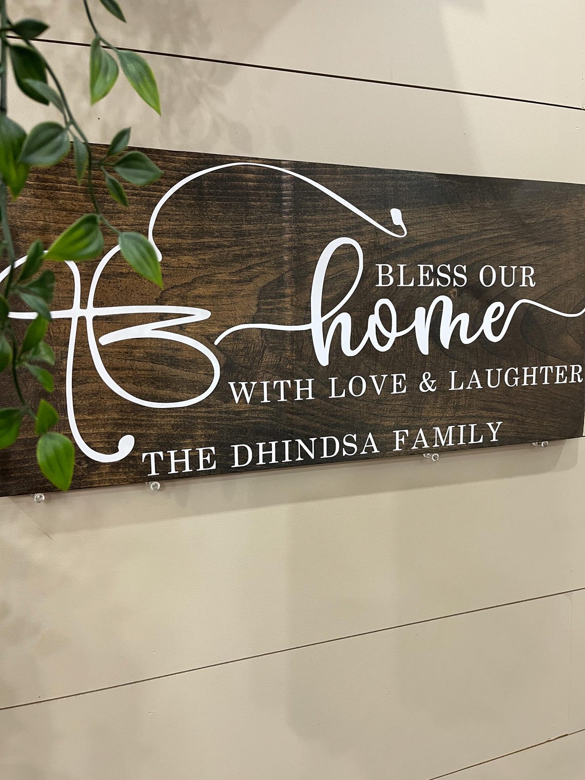 Bless Our Home Signs | Wooden Signs | Last Name Gift | Ek Onkar Sign ...