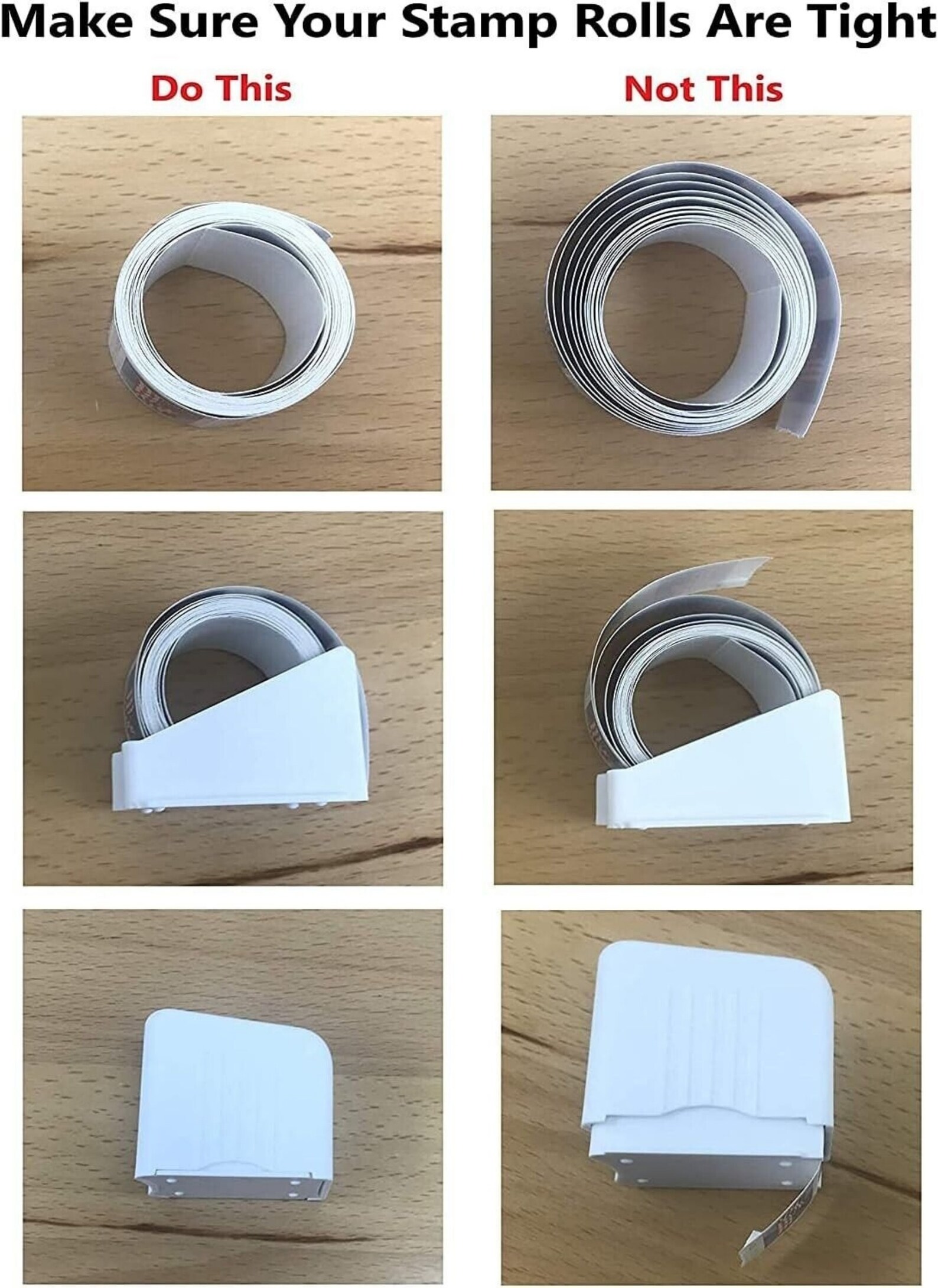 Stamp Roll Holder Dispenser for a Roll of 100 Stamps (2022, 2019, 2018 ...