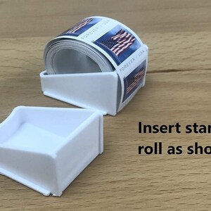 Stamp Roll Holder Dispenser for a Roll of 100 Stamps White Durable ...