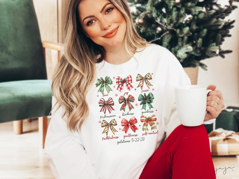 Jesus Coquette Bows PNG, Galatians PNG, Faith Christmas Png, Bible ...