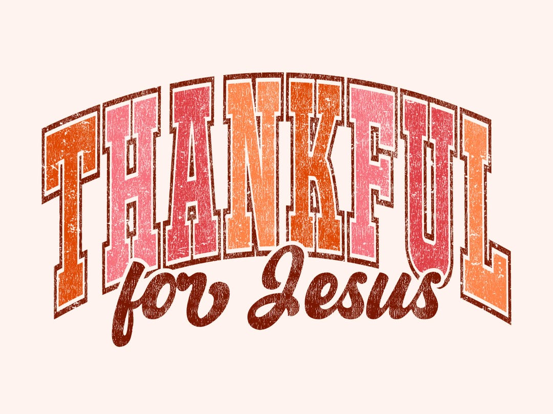 Thankful for Jesus, Fall Christian Png, Varsity Letters, Christian ...