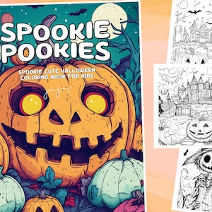 Spooky Cute Halloween Coloring Pages, 50 Bold and Easy Designs for Kids ...