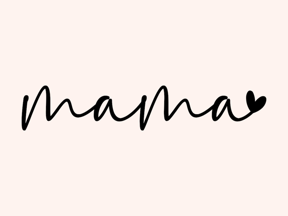 Mama Heart Png, Mama Png, Mama Shirt Png, Mama Valentine, Mama Prints ...