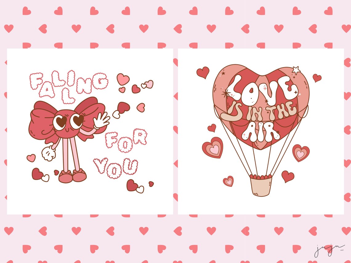 Cozy Groovy Love Valentines Coloring Pages, 50 Cute and Groovy ...