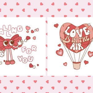 Cozy Groovy Love Valentines Coloring Pages, 50 Cute and Groovy ...