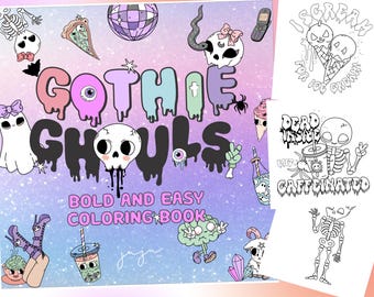 Spooky Cute Halloween Coloring Pages, 50 Bold and Easy Designs for Kids ...