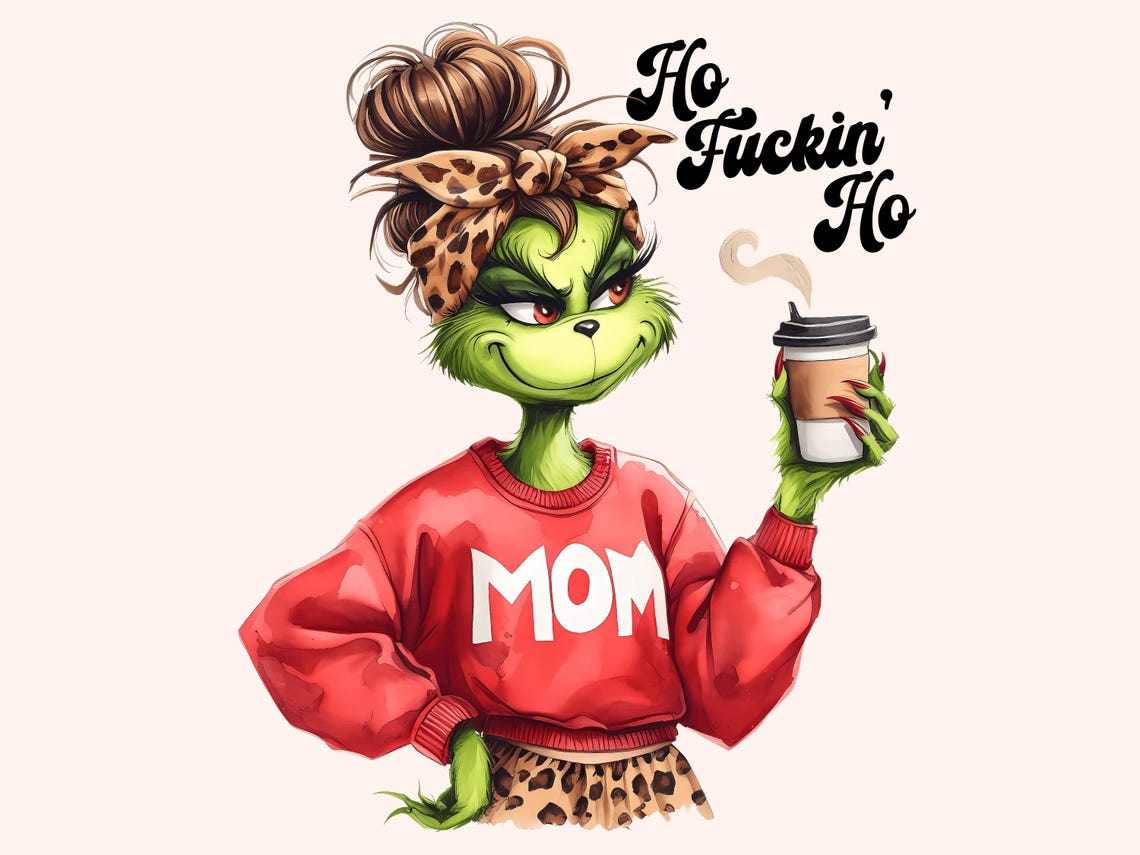 Christmas Girl Cute Boujee PNG, Green Girl Christmas Png, Funny ...