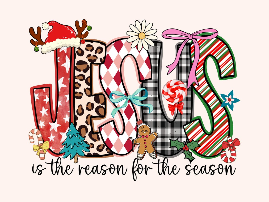 Jesus is the Reason for the Season PNG, Faith Christmas Png, Xmas ...