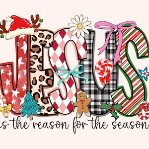Jesus is the Reason for the Season PNG, Faith Christmas Png, Xmas ...