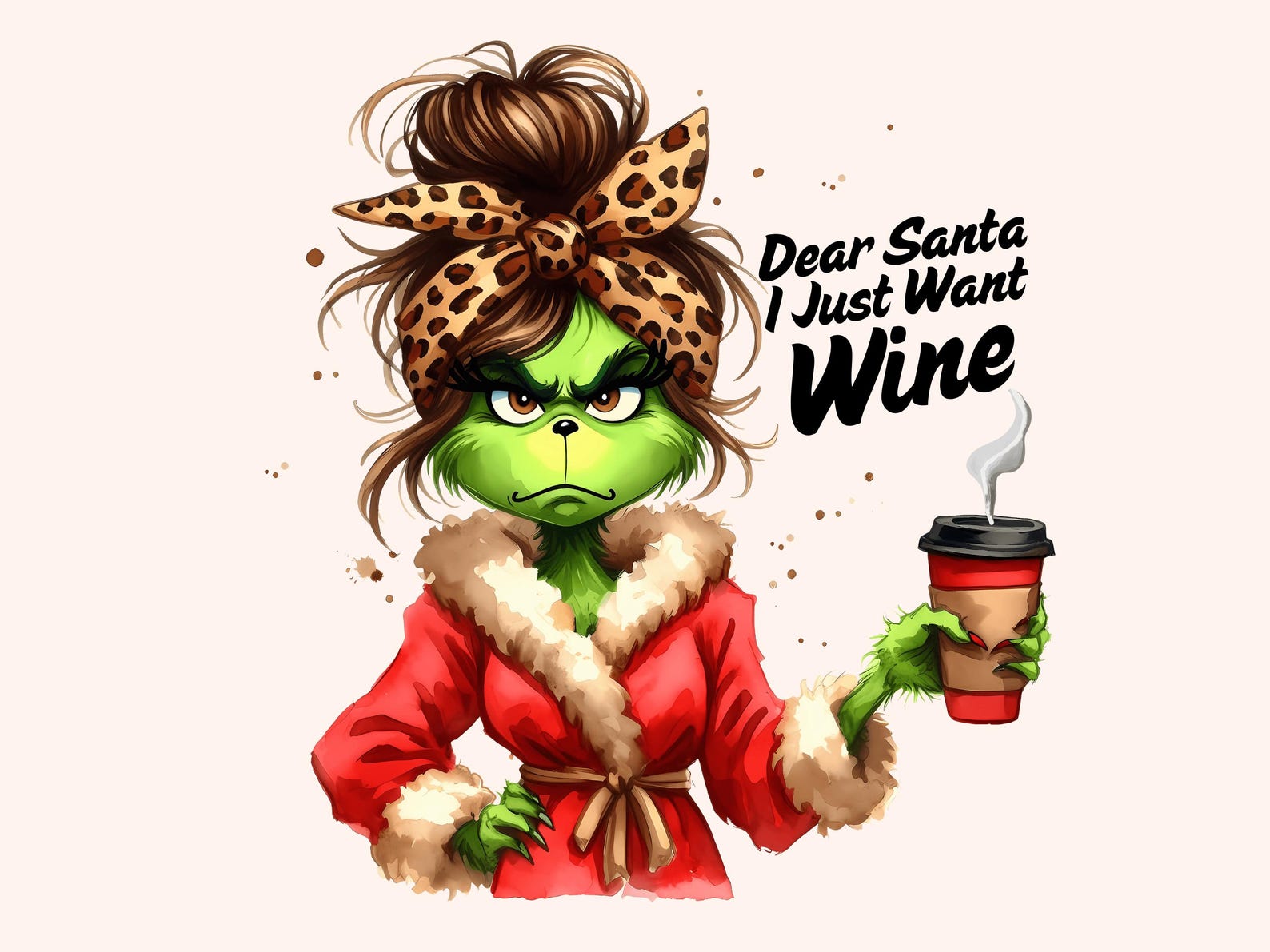 Christmas Girl Cute Boujee PNG, Green Girl Christmas Png, Funny ...
