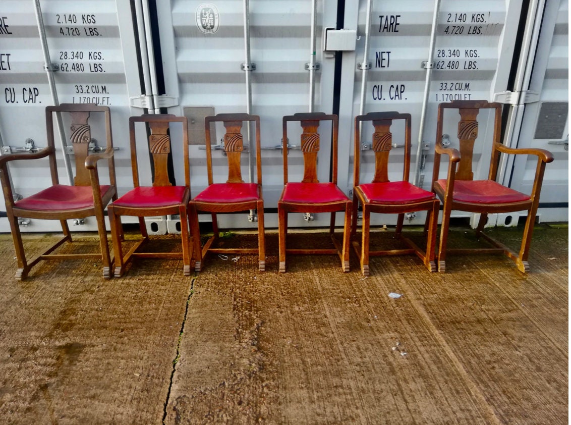 Vintage art deco dining chairs store
