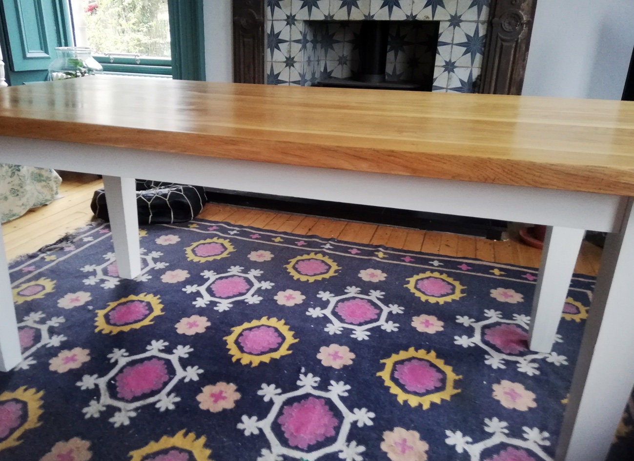 Painted to order Vintage dining tables painted legs and | Etsy