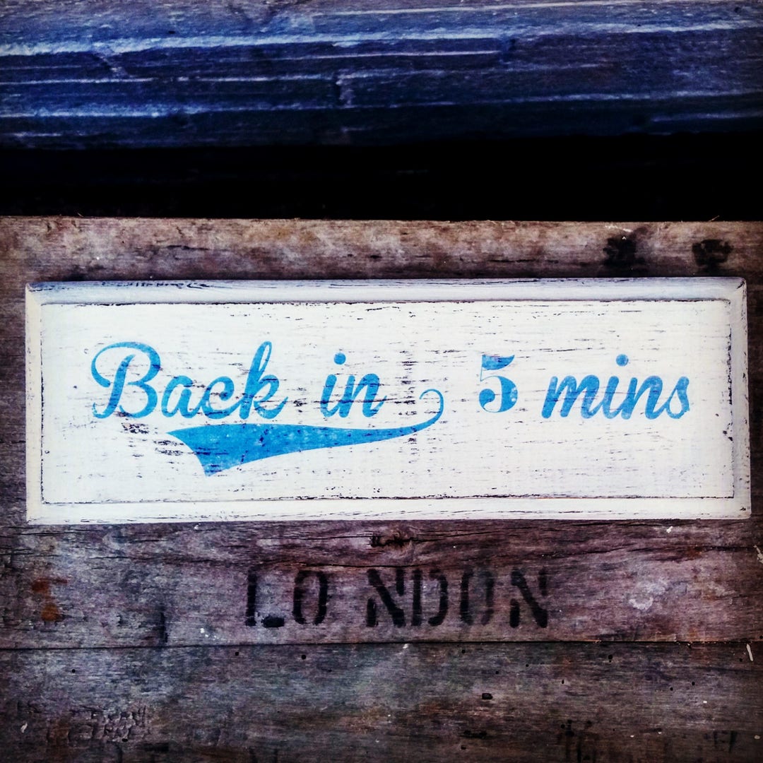 Vintage Style Wooden Rustic Hand Made Shop Door Sign Open / Closed ...