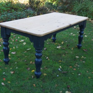 Painted to Order Vintage Dining Tables Painted Legs and Refurbished Top ...