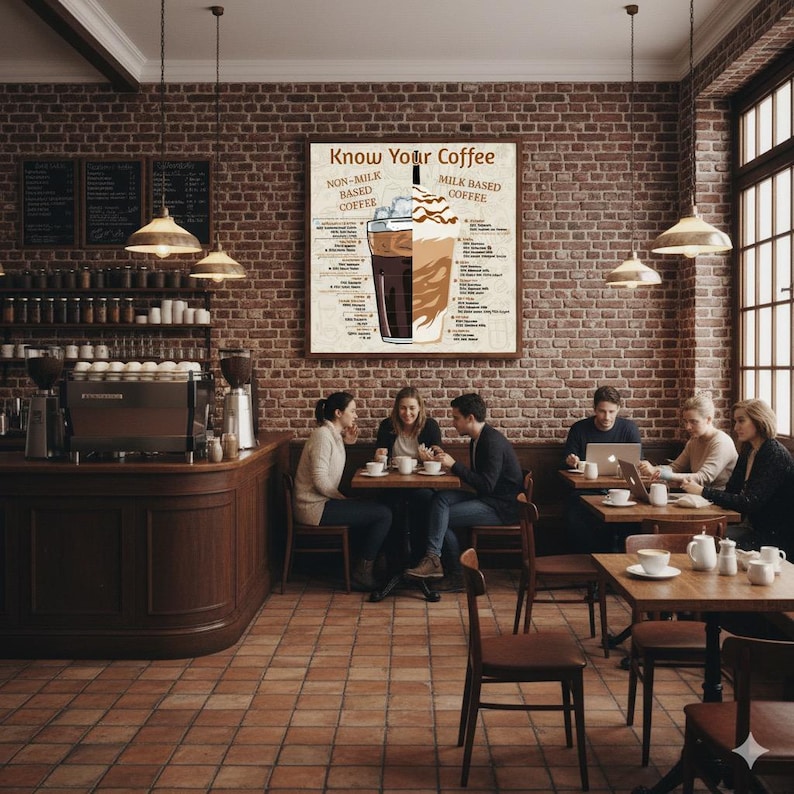 Know Your Coffee Poster | Coffee Drink Chart | Espresso Latte ...