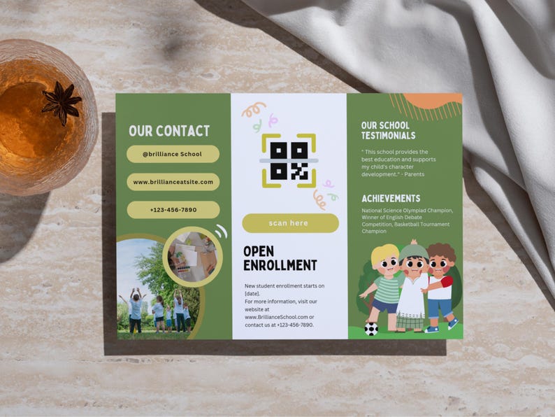 Editable School Brochure Template Educational Program Flyer Welcome to ...