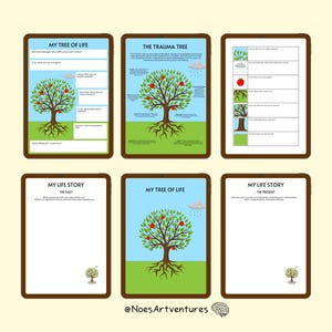 Trauma Narrative Therapy Worksheet Tree of Life Story Digital Therapy ...
