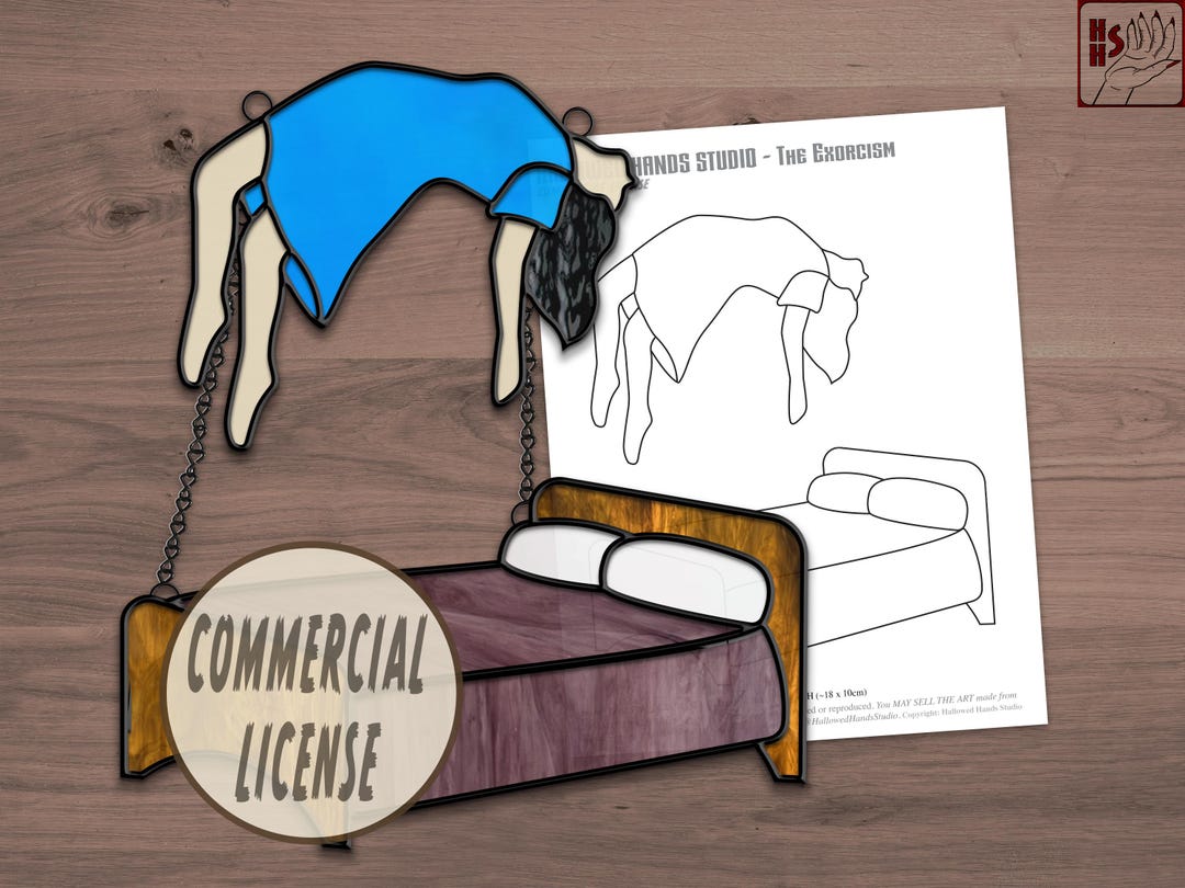 Exorcism Horror Stained Glass Pattern • Digital Download • COMMERCIAL ...