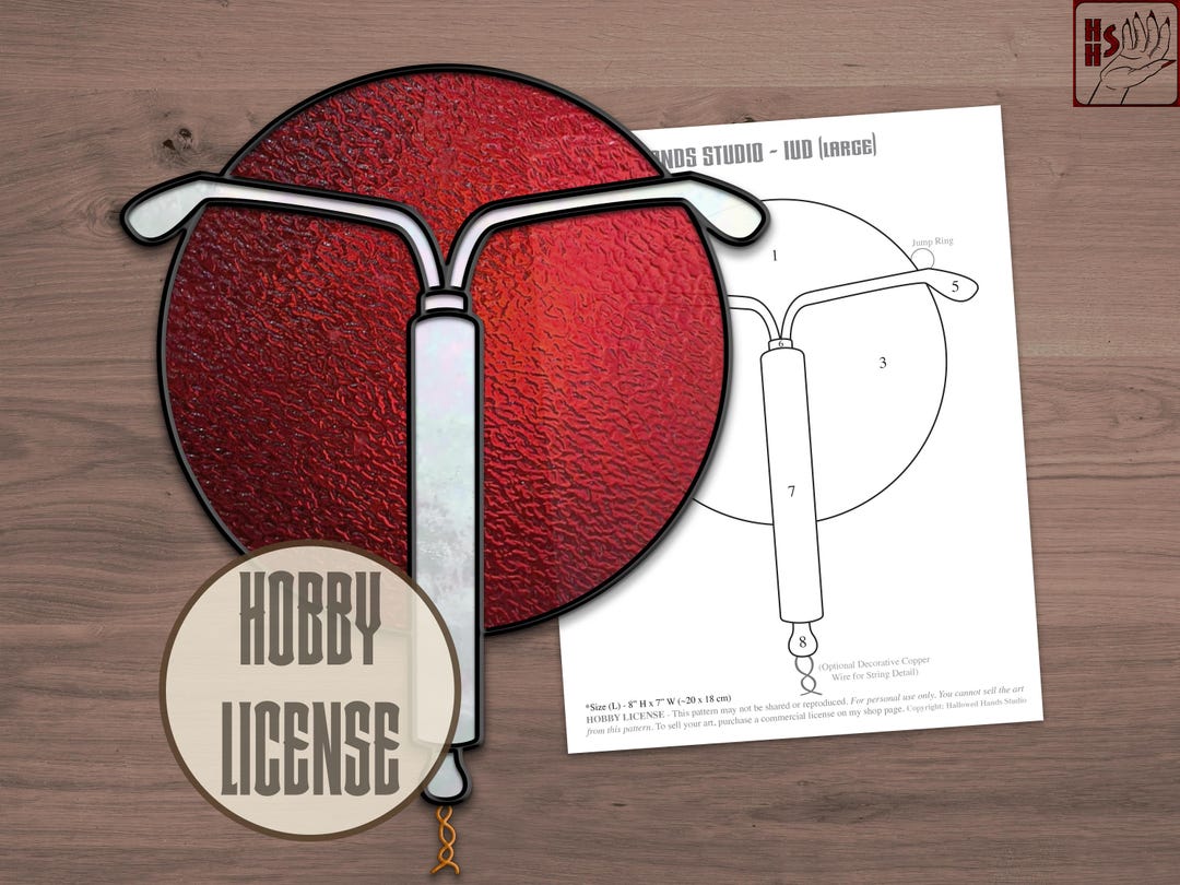 IUD Birth Control Stained Glass Pattern • Digital Download • HOBBY ...