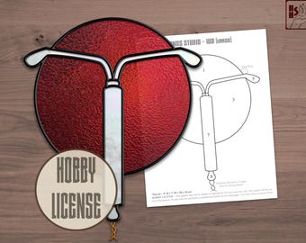 Maidmer Reverse Mermaid Stained Glass Pattern • Digital Download ...