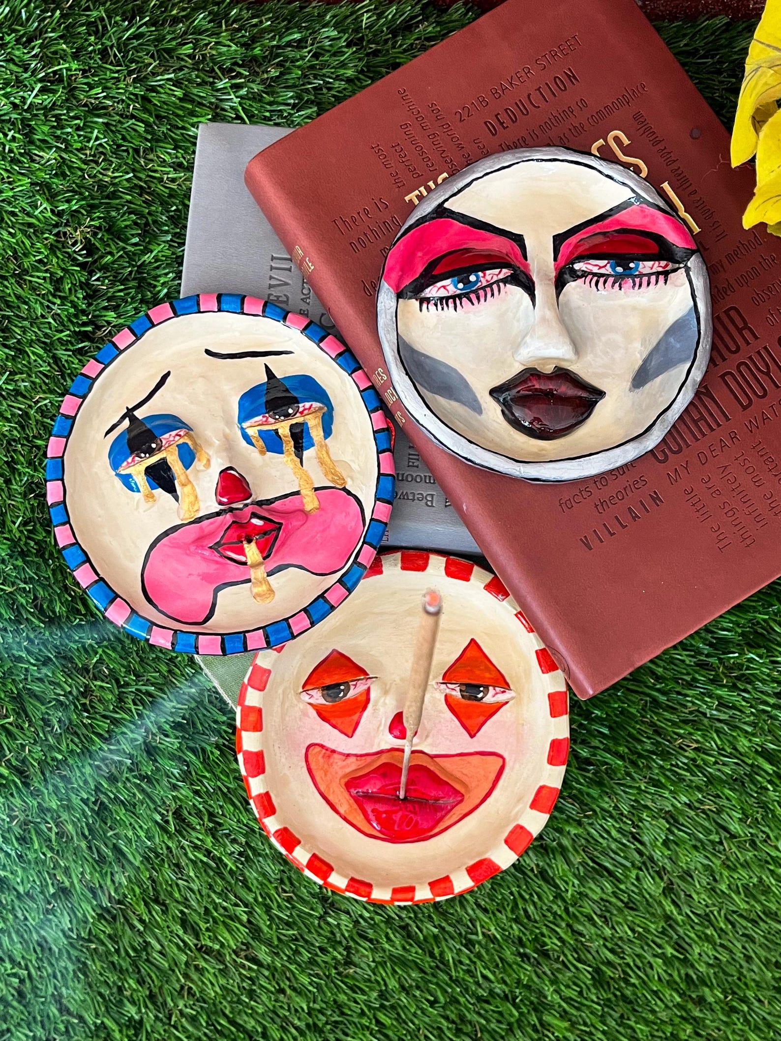 Blazed Out • Funky Face Incense Holder • Functional Home Decor Art ...