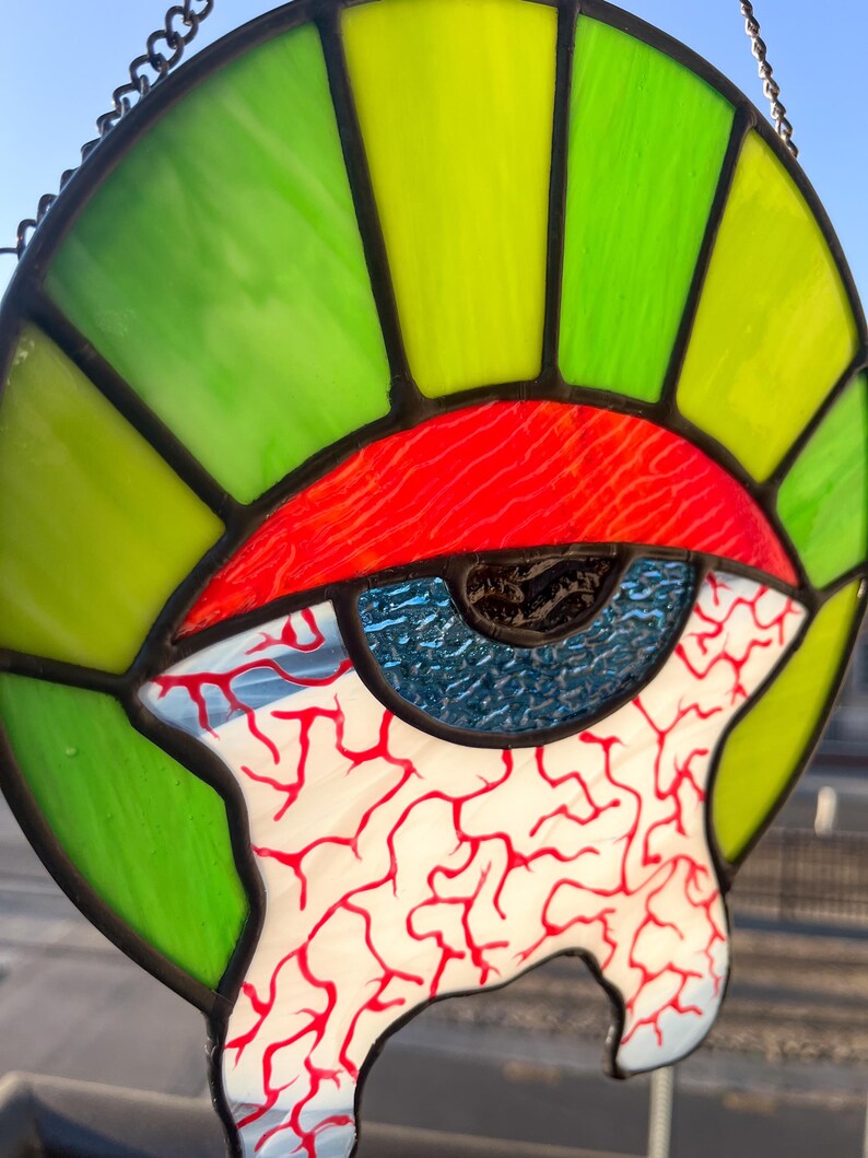 Runny Eye Horror Stained Glass Pattern • Digital Download • HOBBY ...