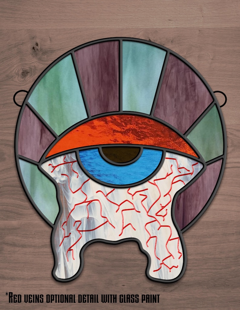 Runny Eye Horror Stained Glass Pattern • Digital Download • HOBBY ...