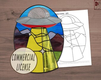 Maidmer Reverse Mermaid Stained Glass Pattern • Digital Download ...