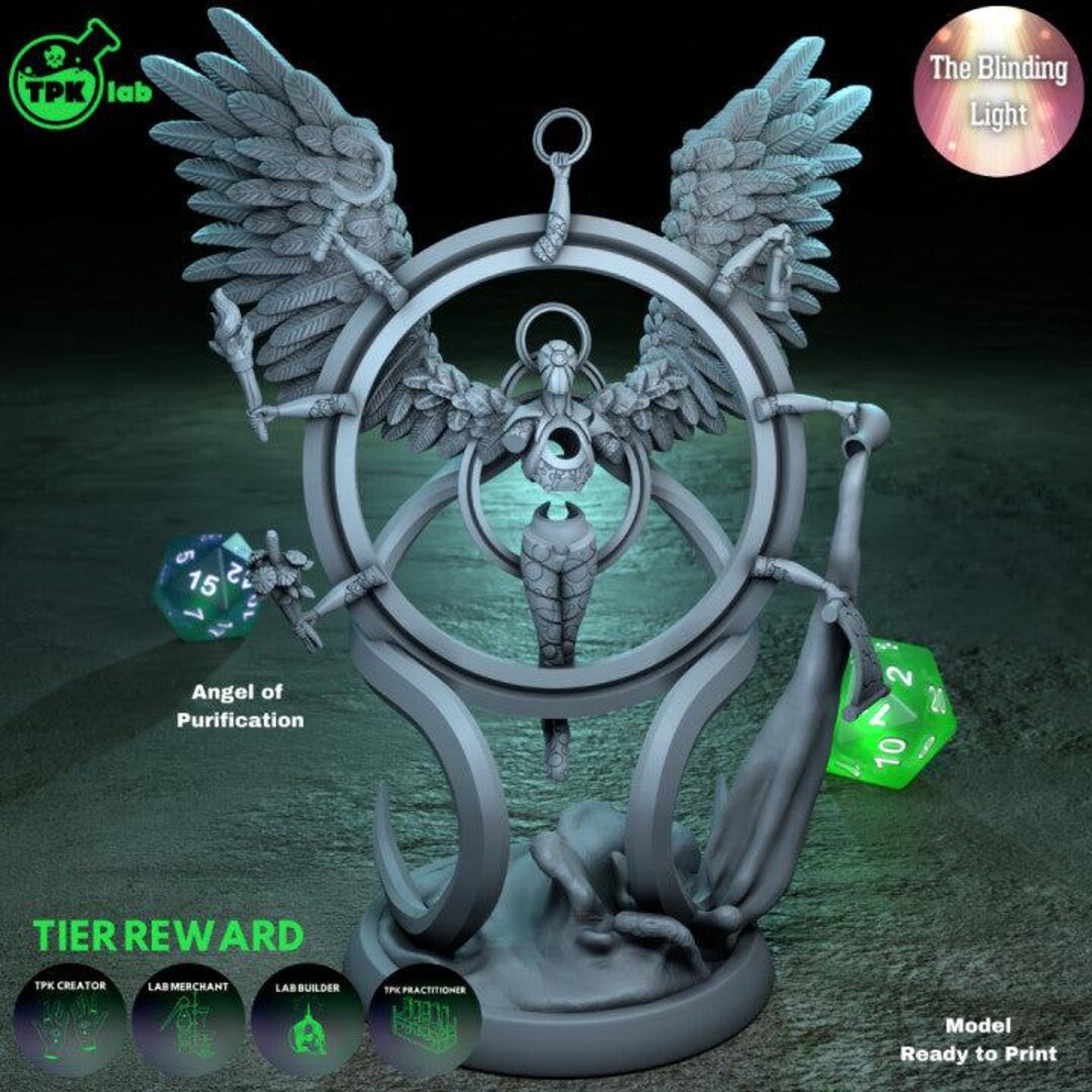 Angel of Purification TPK Lab Ultra Detailed Highly Durable 3D Printed ...