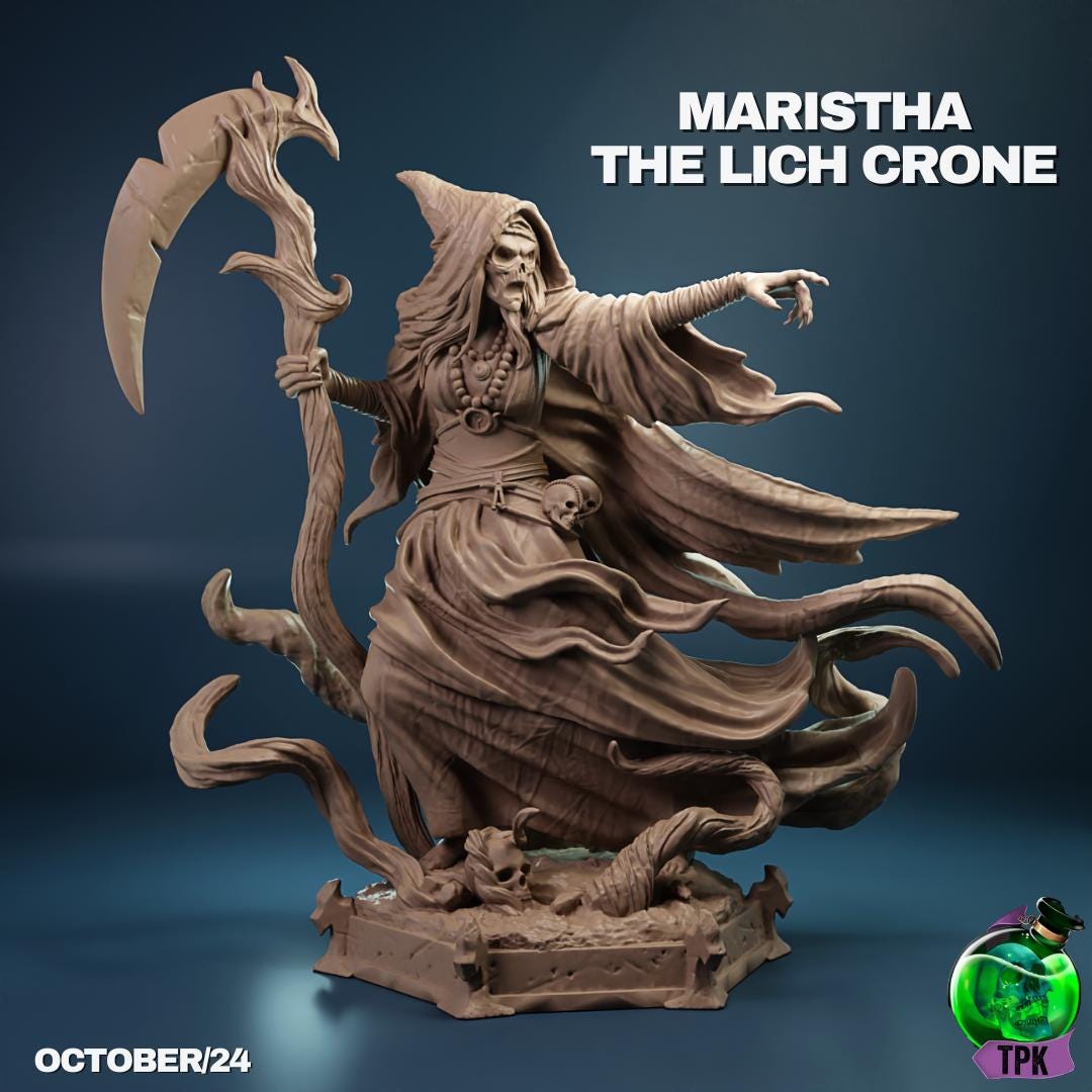 Maristha, the Lich Crone TPK Lab Ultra Detailed Highly Durable 3D ...