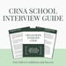 CRNA School Interview Guide - Etsy